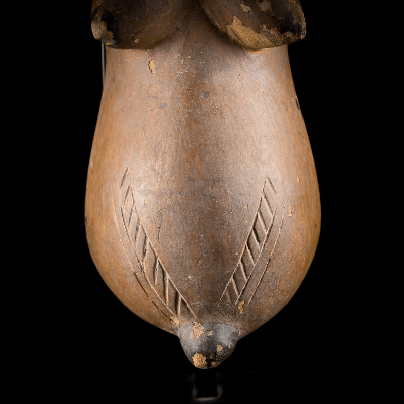 Makonde Njorowe belly mask - African art masks from Tanzania