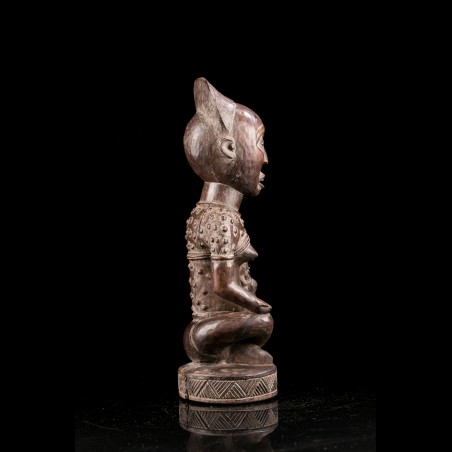 Kongo Phemba maternity figure - African art figures from Congo