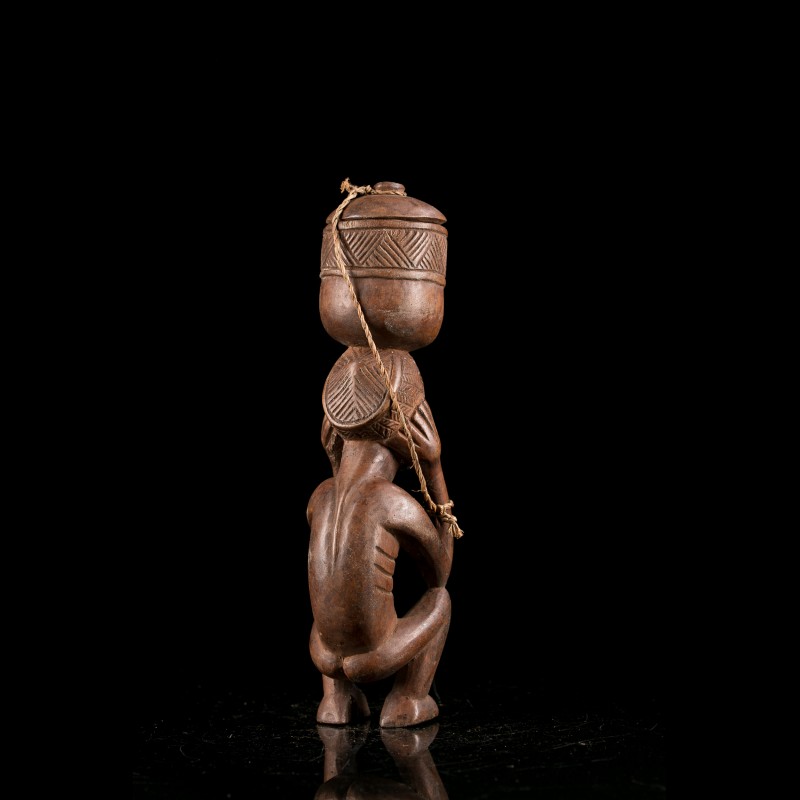 Tabatière africain Chokwe Tesa Ya Makanya - Art africain d'Angola