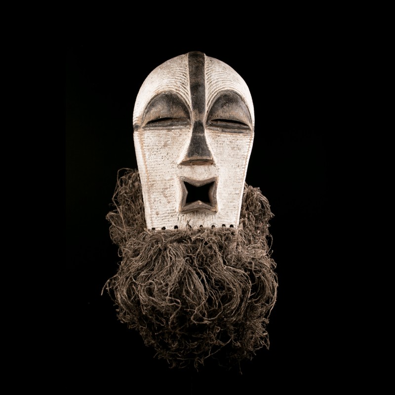 Masque Kifwebe Mukashi Luba Songye - Masques africains féminins bwadi bwa