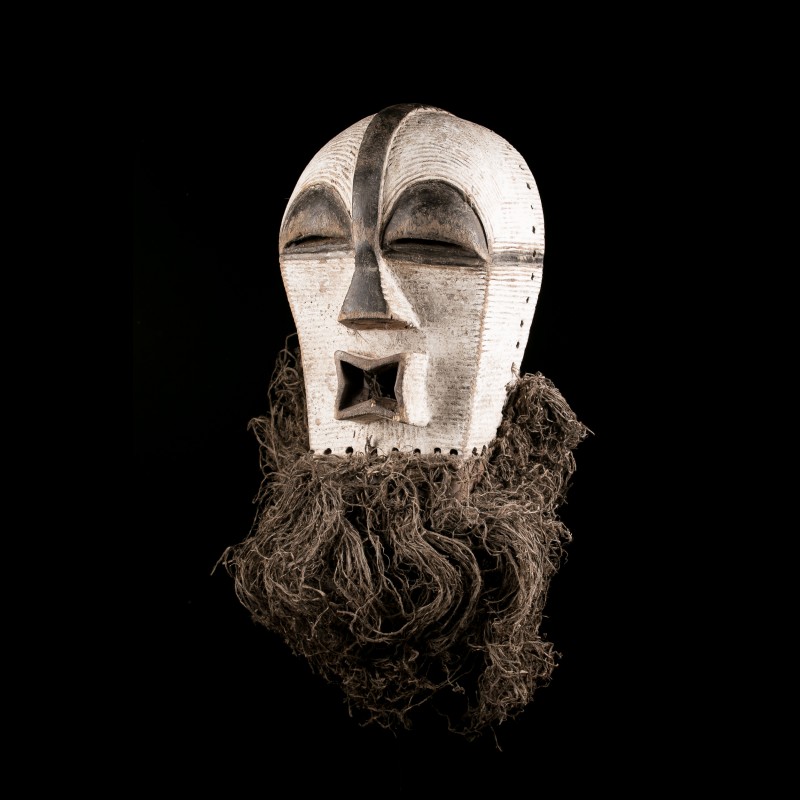 Masque Kifwebe Mukashi Luba Songye - Masques africains féminins bwadi bwa