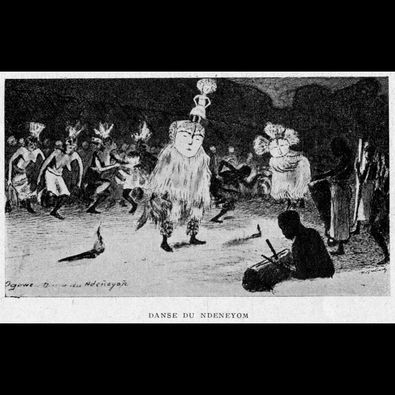 Fang Ngontang mask - African art masks of the Ngil in Gabon