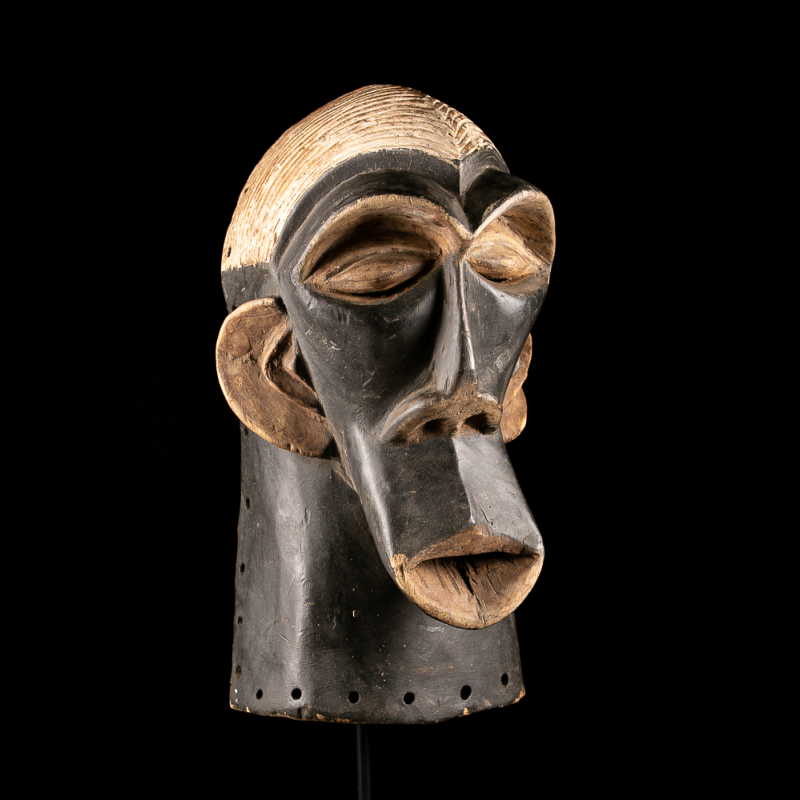 Songye simian mask - Monkey face in African Songye art