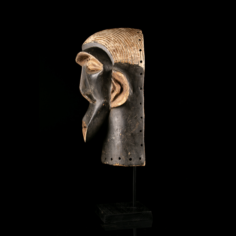 Songye simian mask - Monkey face in African Songye art