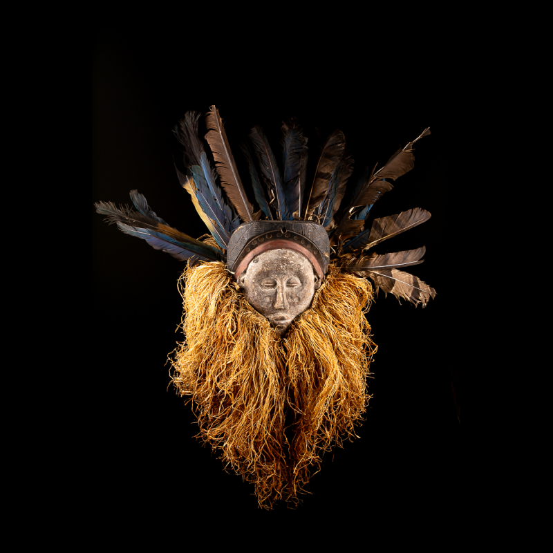 Rare Yaka Kwesi mask - African art masks from the Sounthern D. R. Congo