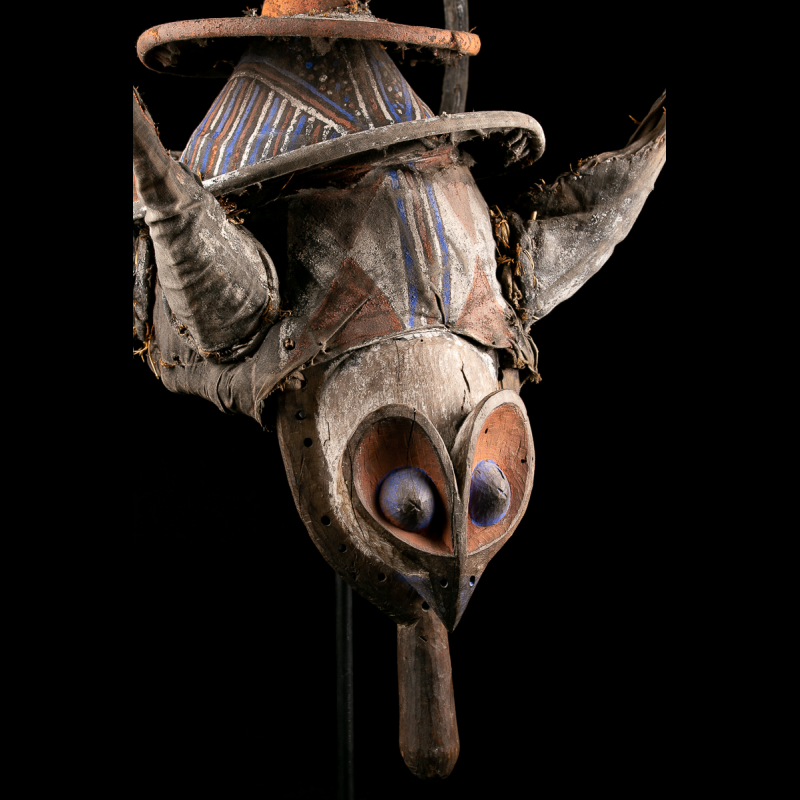 Yaka Ndeemba mask - African art masks of the Mukanda initiation