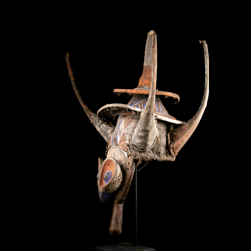 Yaka Ndeemba mask - African art masks of the Mukanda initiation