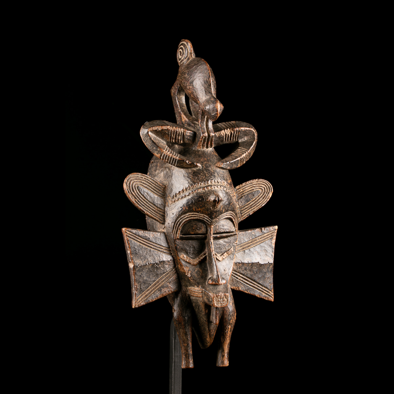 Senufo Kpeliye mask - African masks of the Schmidt tribal art collection