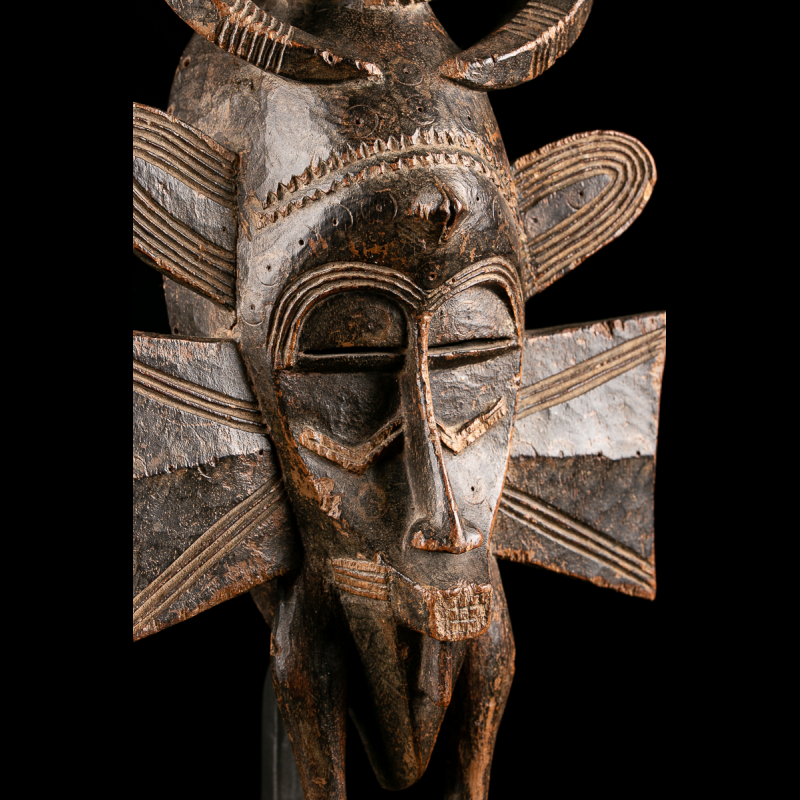 Senufo Kpeliye mask - African masks of the Schmidt tribal art collection