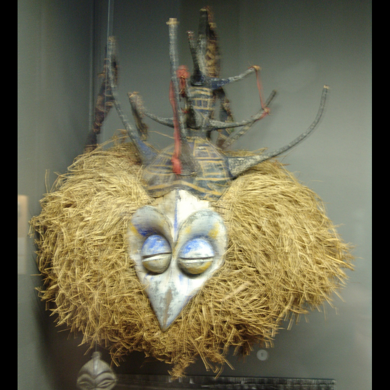 Yaka Ndeemba mask - African art masks of the Mukanda initiation