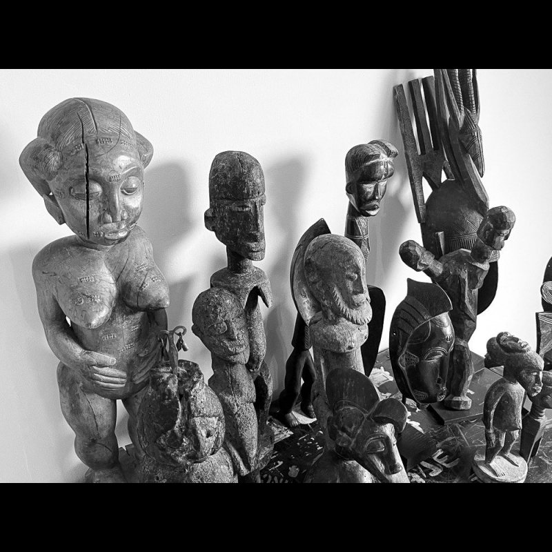 Figure Janus d'art africain Sénoufo - Art Africain Traditionnel Galerie