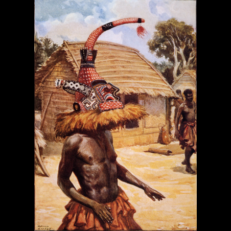 Kuba Mukyeem mask - African art from the Kuba Kingdom in Kasai