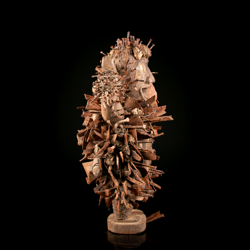 Kongo Nkisi Nkondi fetish figure - Bakongo african power figures