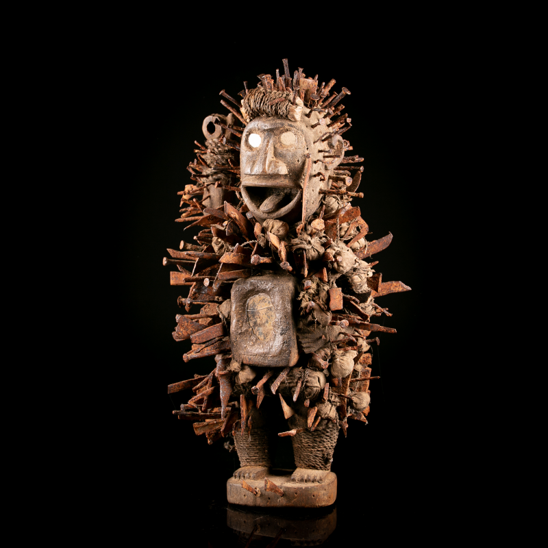 Kongo Nkisi Nkondi fetish figure - Bakongo african power figures