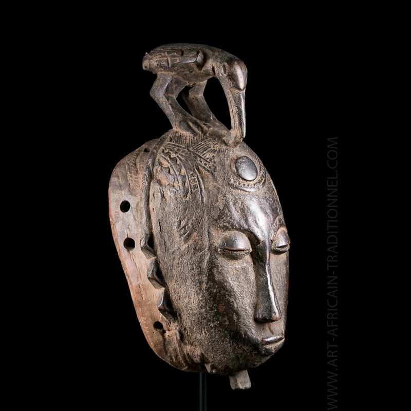 Masque Lomane Yohoure - Art Tribal Africain Authentique Traditionnel
