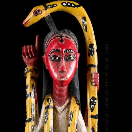 Statue Mami Wata Ewe Togo Art Tribal Africain Authentique Traditionnel