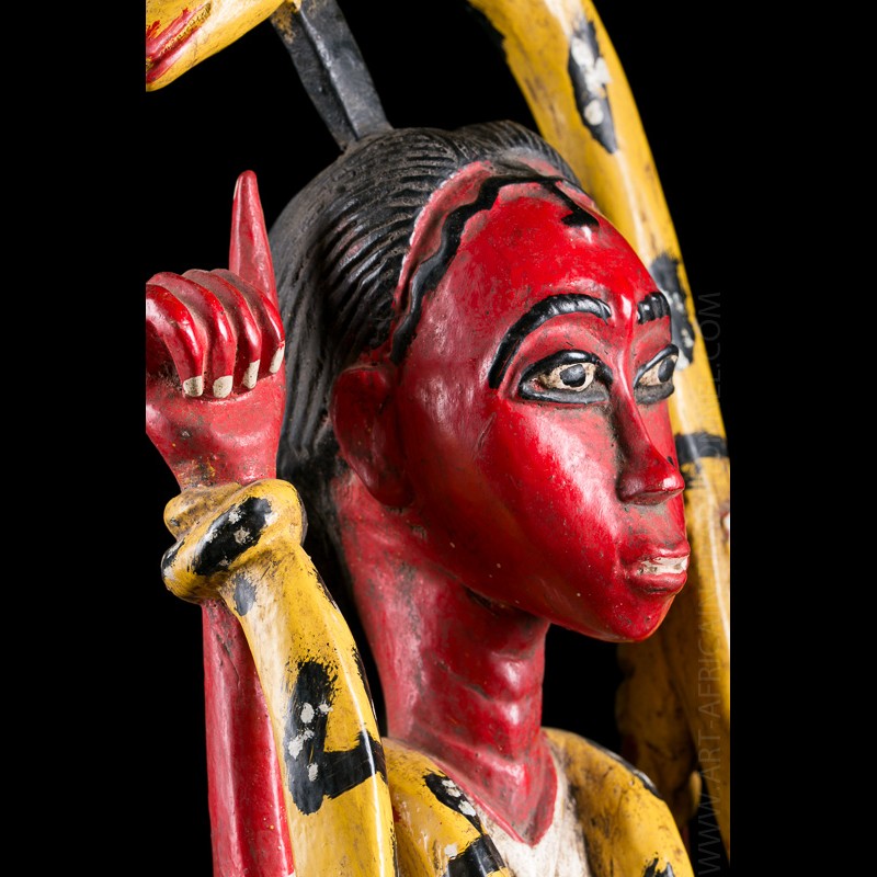 Statue Mami Wata Ewe Togo Art Tribal Africain Authentique Traditionnel
