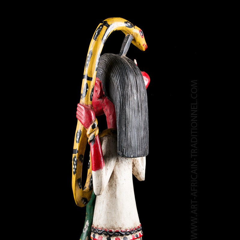 Statue Mami Wata Ewe Togo Art Tribal Africain Authentique Traditionnel