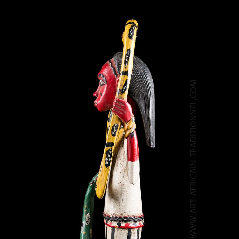 Statue Mami Wata Ewe Togo Art Tribal Africain Authentique Traditionnel