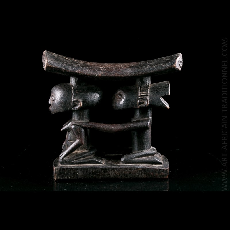 Luba Shankadi headrest Congo - Authentic African Tribal Art Gallery ...