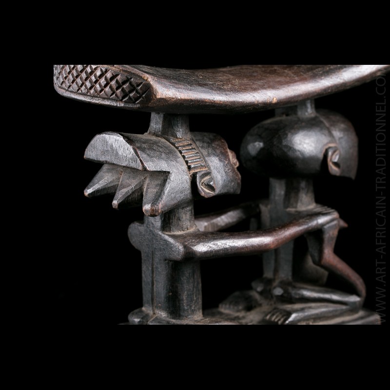 Luba Shankadi headrest Congo - Authentic African Tribal Art Gallery ...