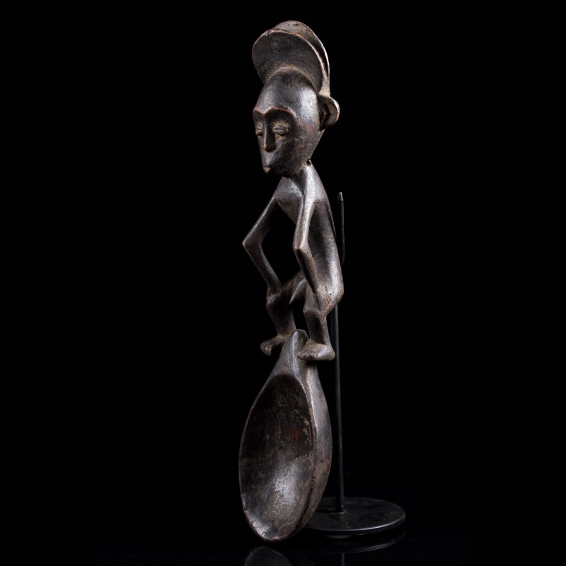 Anthropomorphic spoon - Mbole - Congo - primitive african art