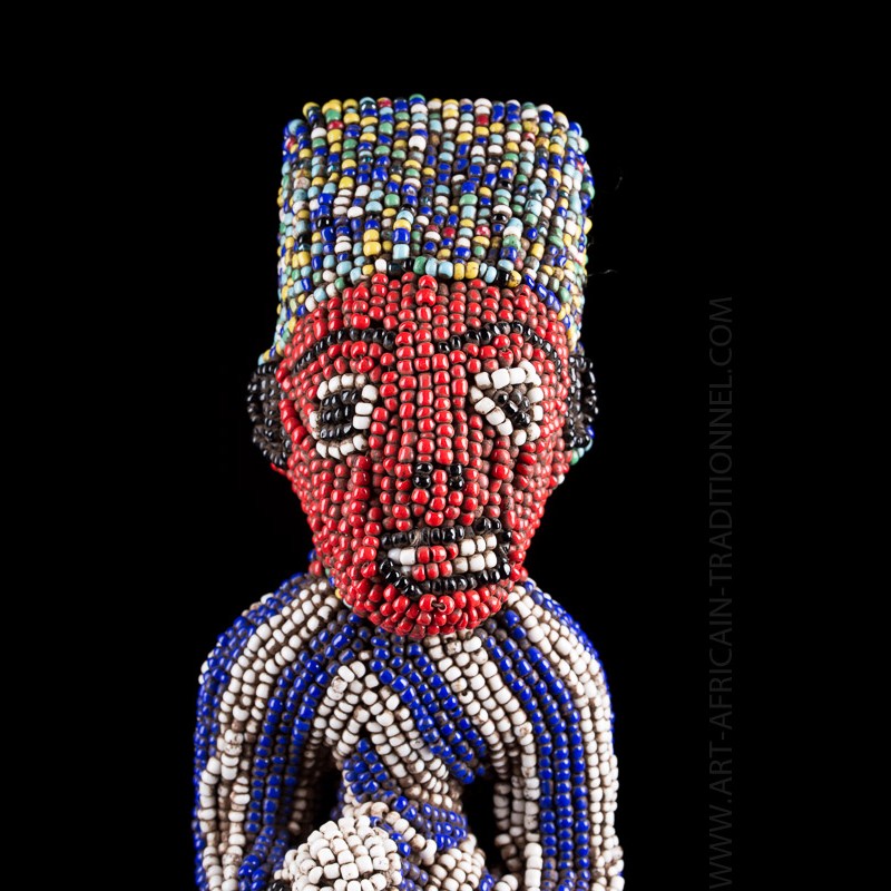 Beaded doll Bamileke Cameroon - Authentic African Tribal Art Gallery ...