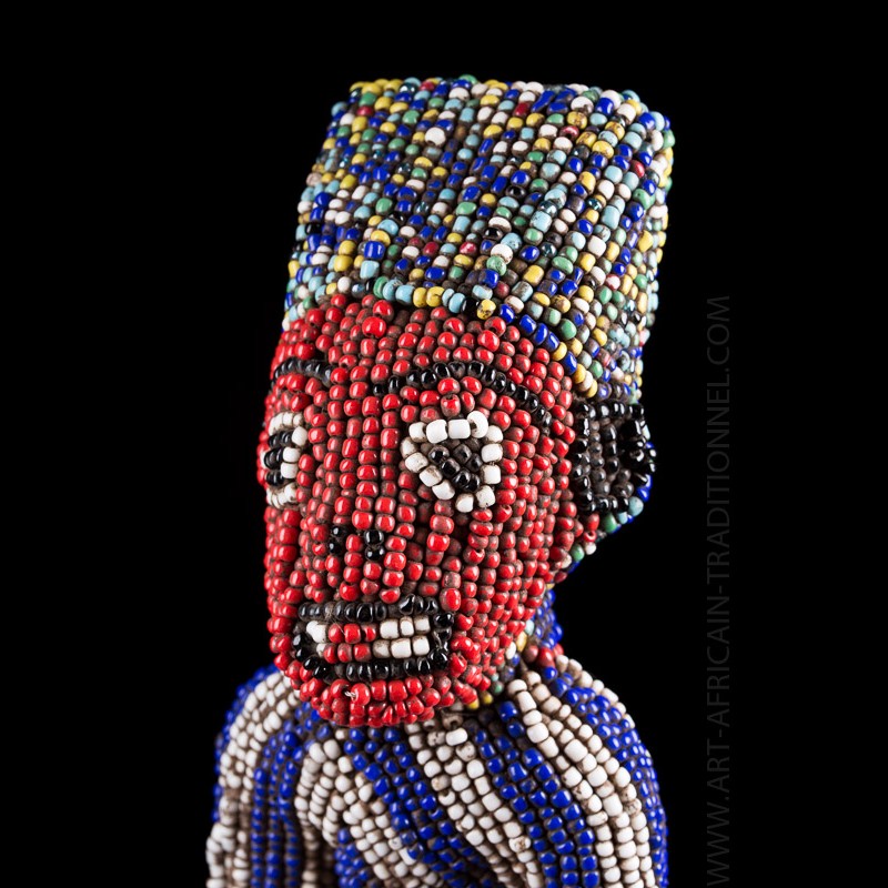 Beaded doll Bamileke Cameroon - Authentic African Tribal Art Gallery ...
