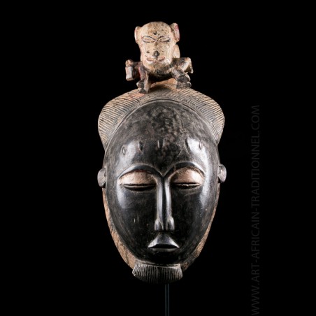 Mblo mask Baule Ivory Coast - Authentic African Tribal Art Gallery