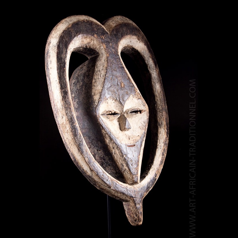 Ekuk mask Kwele Gabon - Authentic African Tribal Art Gallery