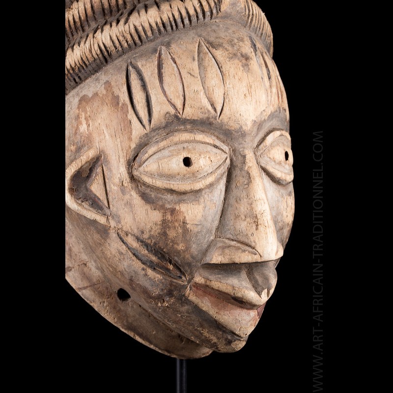 Yoruba mask Nigeria - Authentic African Tribal Art Gallery Traditional
