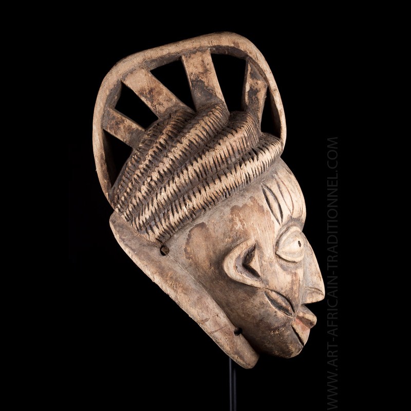 Yoruba mask Nigeria - Authentic African Tribal Art Gallery Traditional