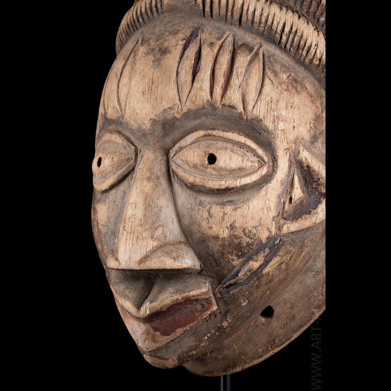 Yoruba mask Nigeria - Authentic African Tribal Art Gallery Traditional