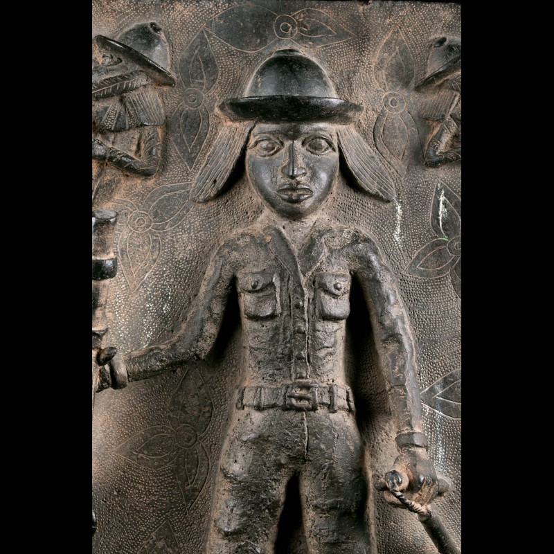 Bronze plaque Kingdom Bini Edo - African bronze Art Heritage Gallery