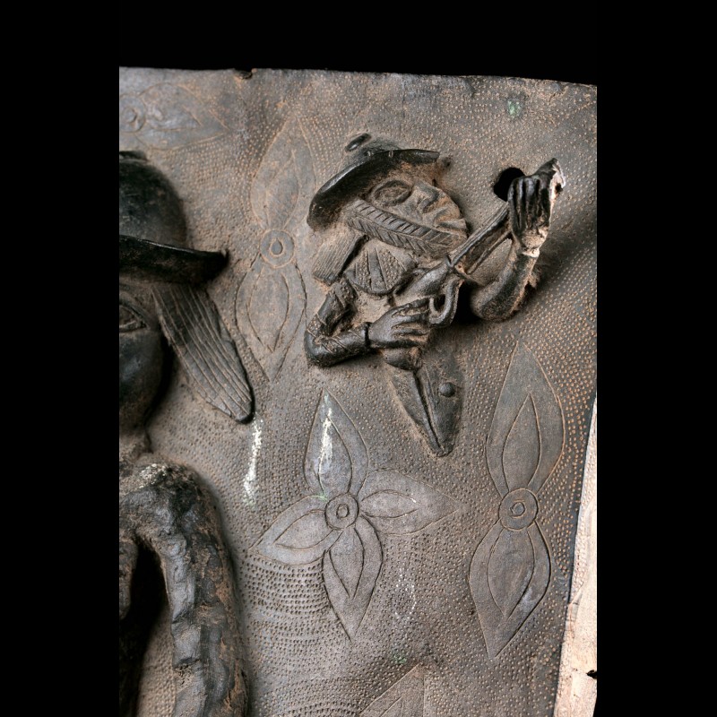 Bronze plaque Kingdom Bini Edo - African bronze Art Heritage Gallery