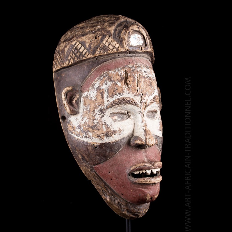 Ngobudi mask Kongo Congo - Authentic African Tribal Art Gallery