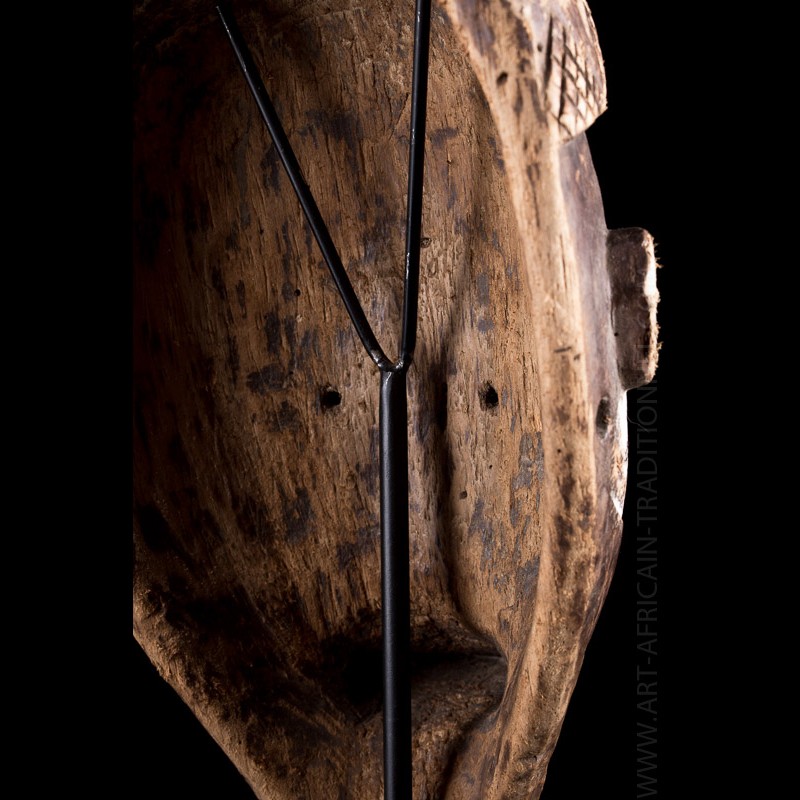 Masque Ngobudi Kongo Congo - Art Tribal Africain Authentique Traditionnel