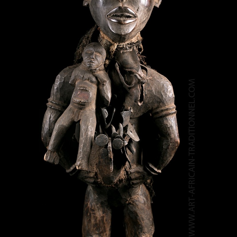 Statue africaine Nkisi Nkondi Kongo - Galerie Art Africain Traditionnel