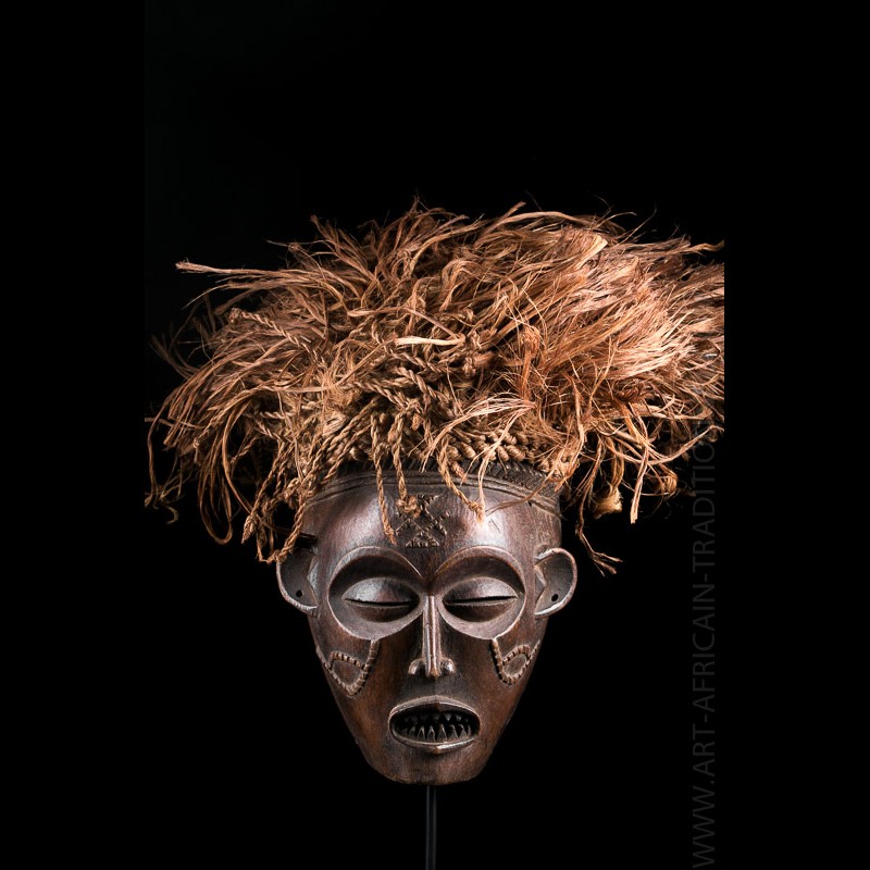 Chokwe young woman Mwana Pwo mask African Tribal Art Gallery