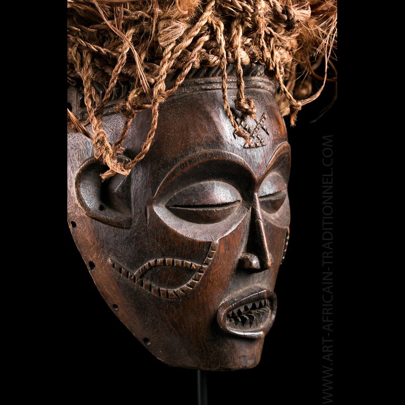 Chokwe young woman Mwana Pwo mask African Tribal Art Gallery