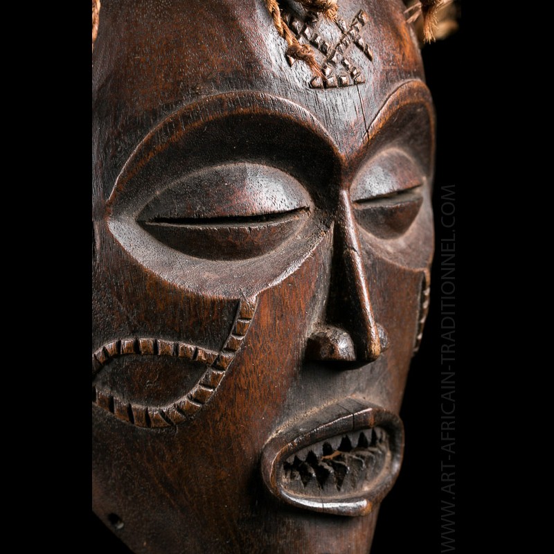 Chokwe young woman Mwana Pwo mask African Tribal Art Gallery