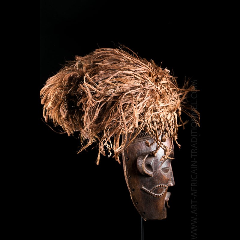Chokwe young woman Mwana Pwo mask African Tribal Art Gallery