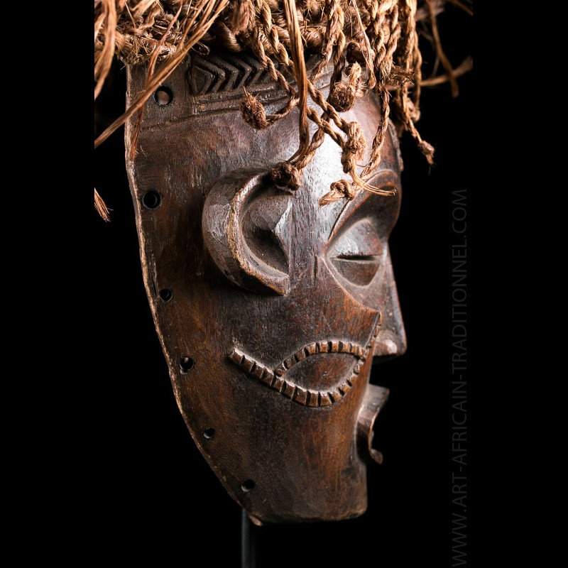 Chokwe young woman Mwana Pwo mask African Tribal Art Gallery