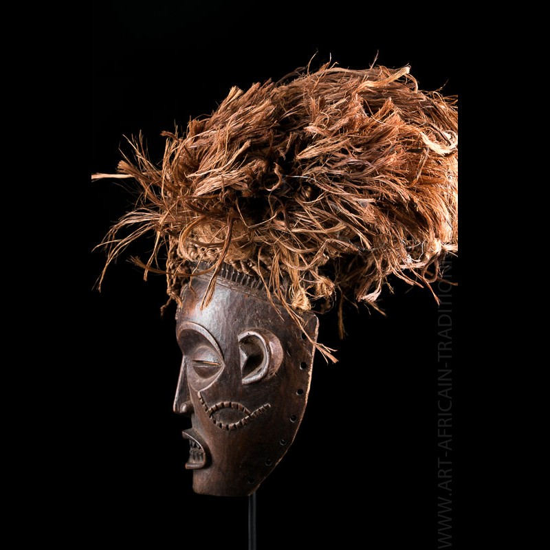 Chokwe young woman Mwana Pwo mask African Tribal Art Gallery