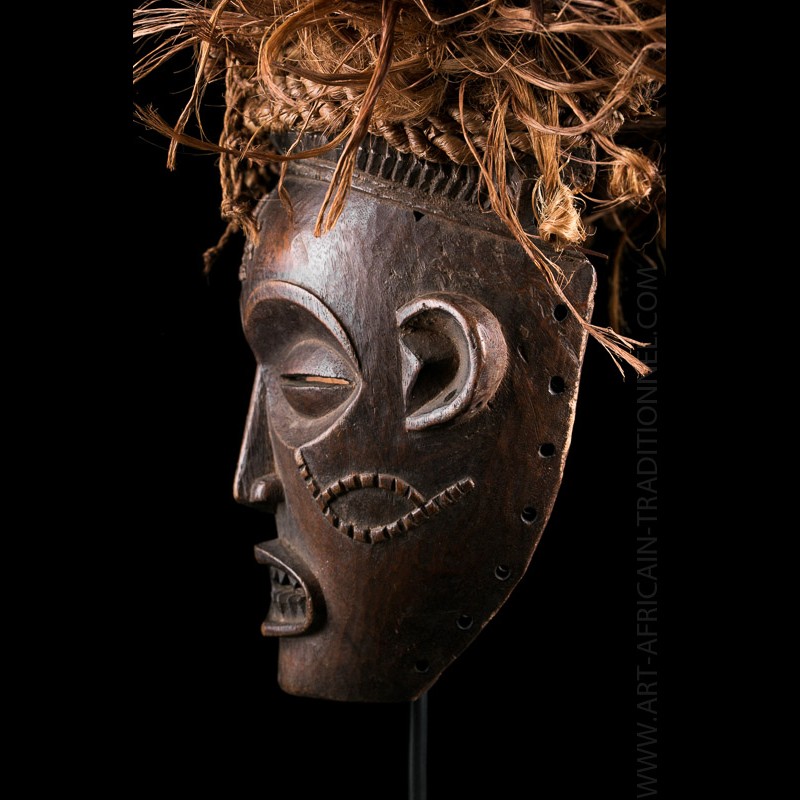 Chokwe young woman Mwana Pwo mask African Tribal Art Gallery