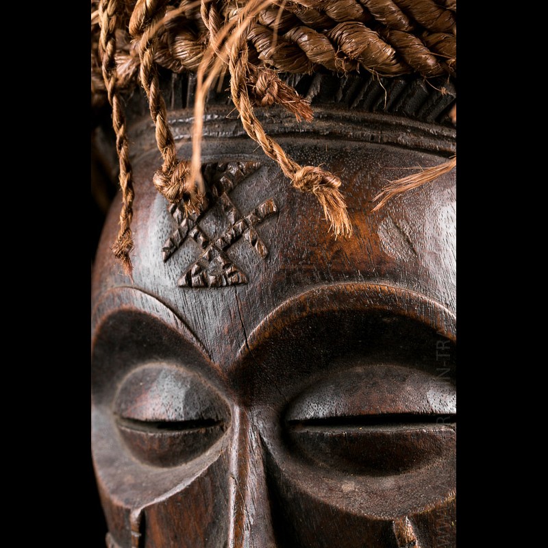 Chokwe young woman Mwana Pwo mask African Tribal Art Gallery