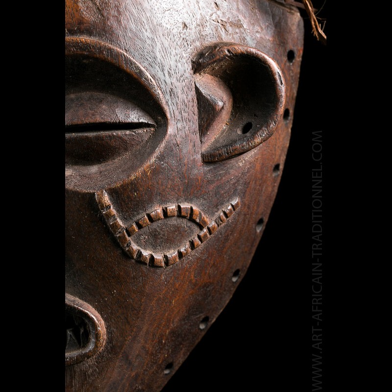 Chokwe young woman Mwana Pwo mask African Tribal Art Gallery