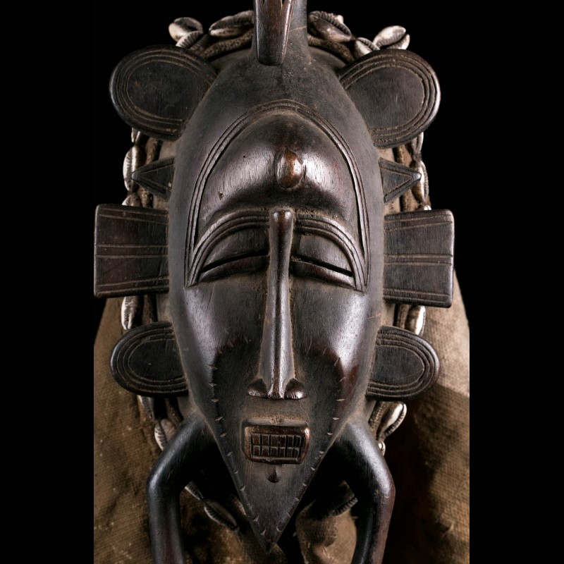 Masque africain Senoufo Kpeliye Galerie d'Art Africain Authentique