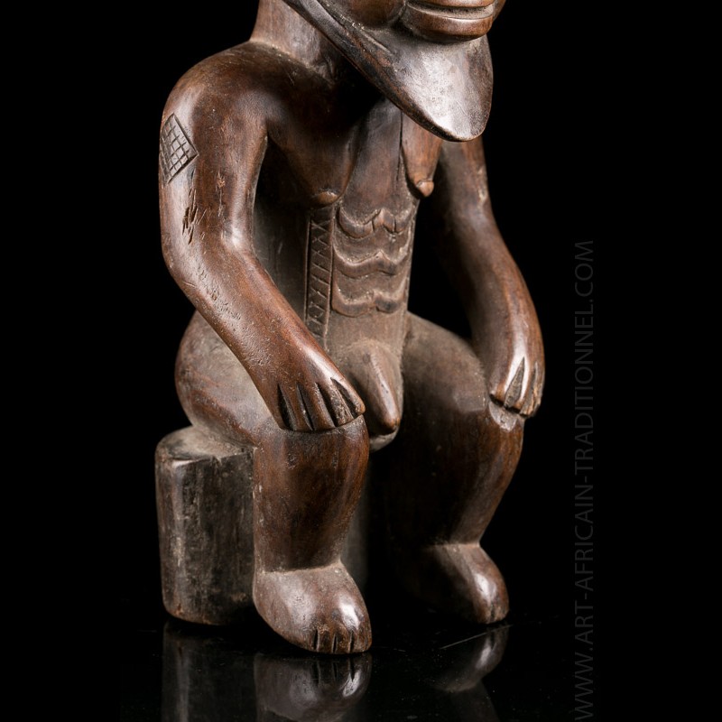 Statue Biteki Bembe - Art Tribal Africain Authentique Traditionnel