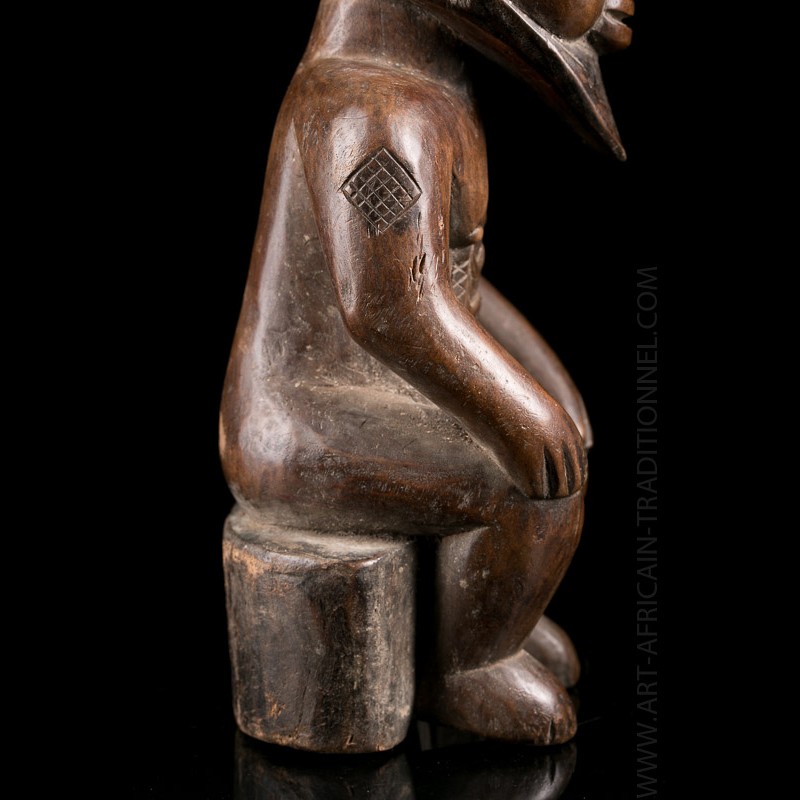 Statue Biteki Bembe - Art Tribal Africain Authentique Traditionnel
